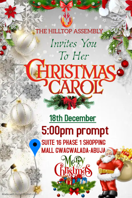 christmas carol Template | PosterMyWall