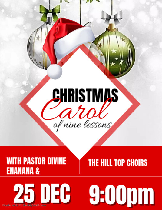 Christmas carol Template | PosterMyWall