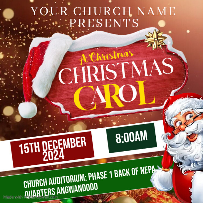 Christmas carol Template | PosterMyWall