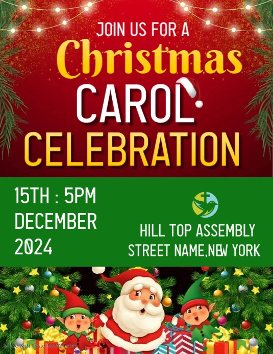 Christmas carol Template | PosterMyWall