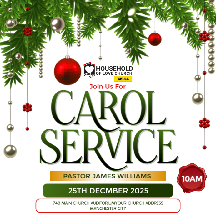 christmas carol Template | PosterMyWall