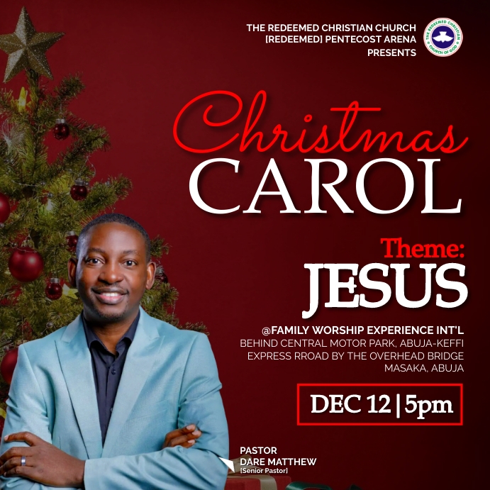 Christmas carol flyer (1) Template | PosterMyWall