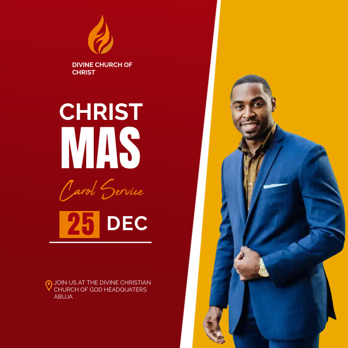 CHRISTMAS CAROL FLYER (1) Template | PosterMyWall