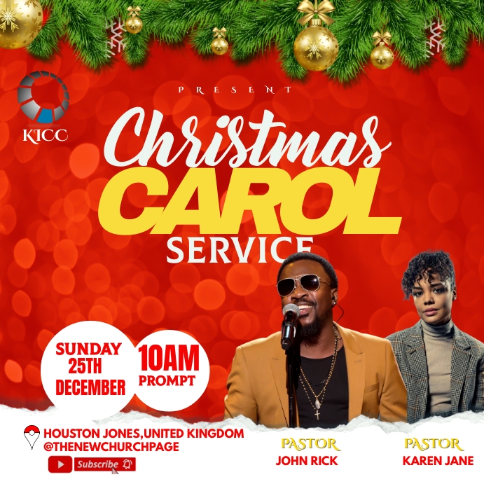 Christmas carol flyer (4) Template | PosterMyWall