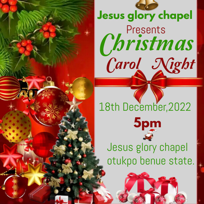 Christmas Carol flyer Templat | PosterMyWall