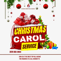 CHRISTMAS CAROL FLYER Template | PosterMyWall