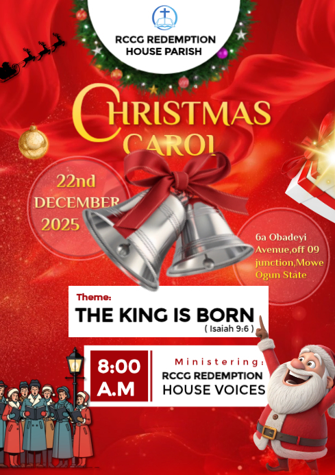 Christmas carol flyer Template | PosterMyWall
