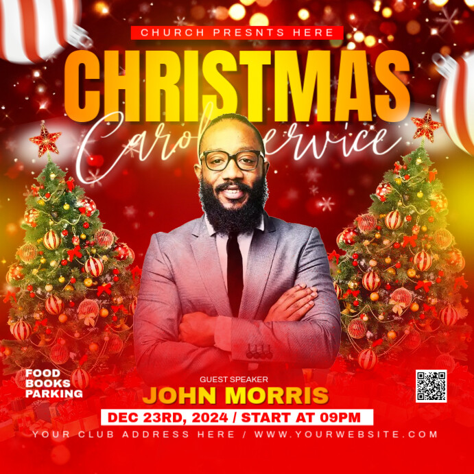 Christmas carol flyer Template | PosterMyWall
