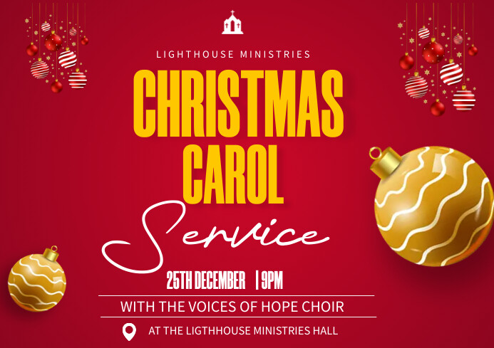 christmas carol flyers Template | PosterMyWall