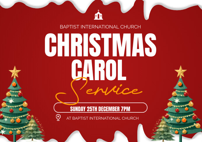 christmas carol flyers Template | PosterMyWall