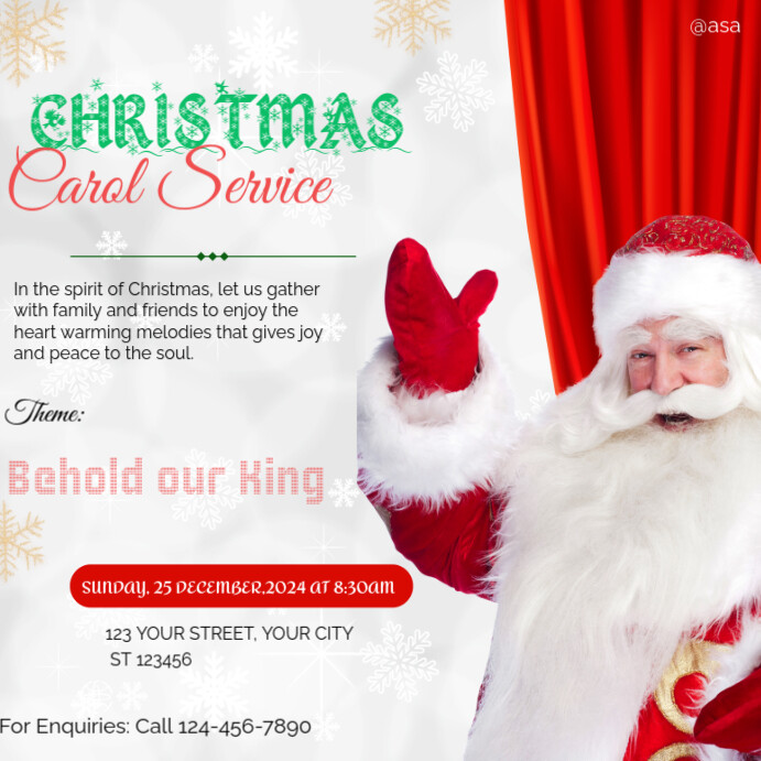 Christmas Carol Instagram Post Template | PosterMyWall