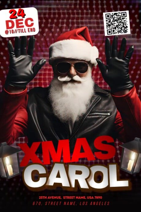 Plantilla de Christmas Carol Night | PosterMyWall