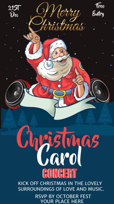 Copy of christmas carol party | PosterMyWall