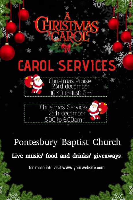 christmas carol poster Template | PosterMyWall