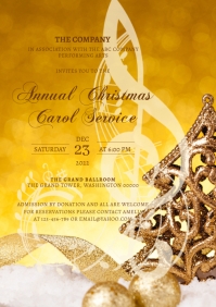 christmas carol service Template | PosterMyWall