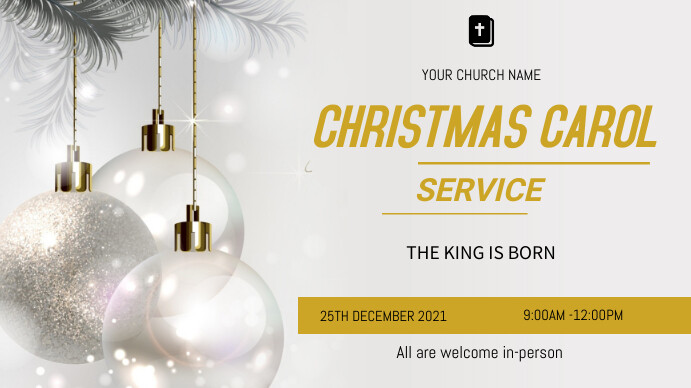Christmas carol service flyers Template | PosterMyWall