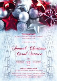christmas carol service Template | PosterMyWall