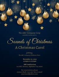 Christmas Carol Template | PosterMyWall