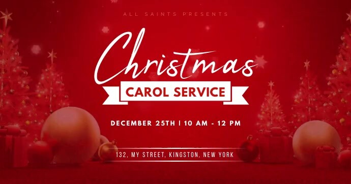 christmas carol template | PosterMyWall