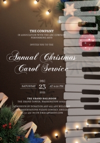 Christmas Carol Template | PosterMyWall