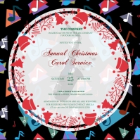 Christmas Carol Template | PosterMyWall