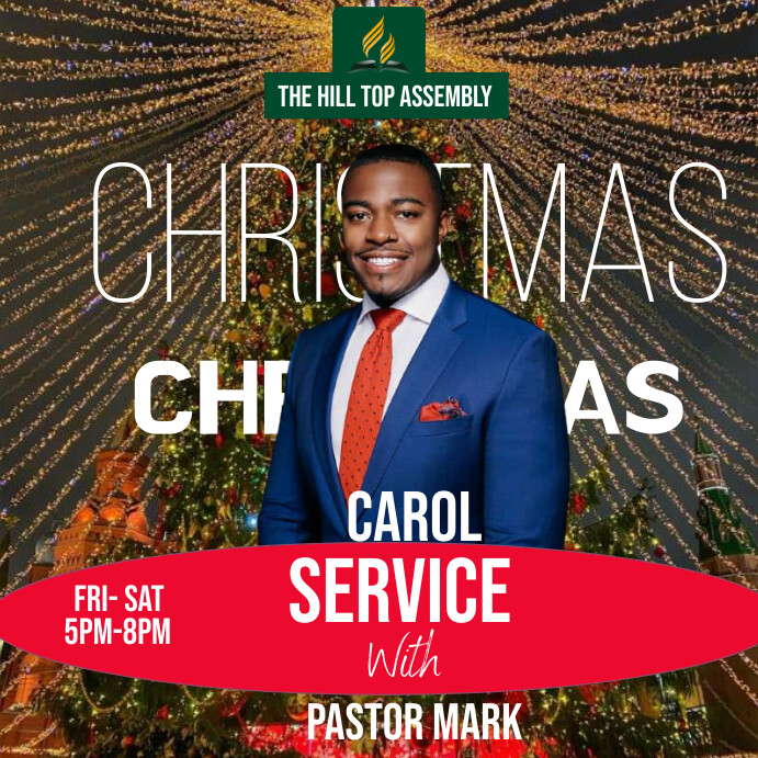 Christmas carol template | PosterMyWall