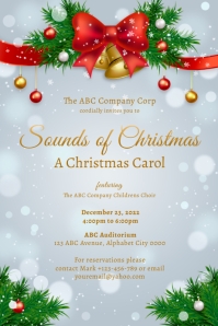 Christmas Carol Template | PosterMyWall