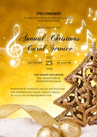 christmas carol service Template | PosterMyWall