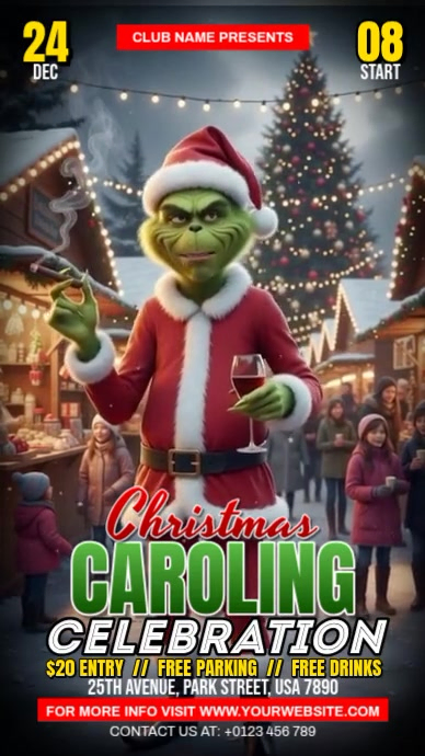 Christmas Caroling Celebration Template | PosterMyWall