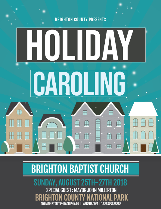 Christmas Caroling Template | PosterMyWall