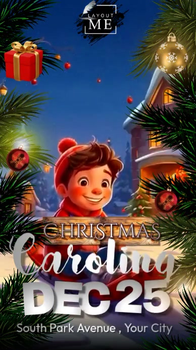 Copy of Christmas Caroling Event Flyer | PosterMyWall