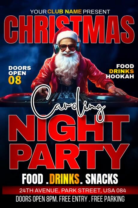 Christmas Caroling Party Template | PosterMyWall