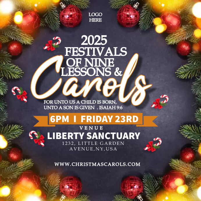 Copy of Christmas Carols Ads | PosterMyWall