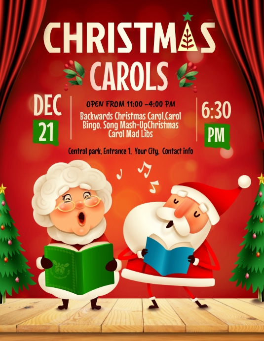 Christmas carols Template | PosterMyWall