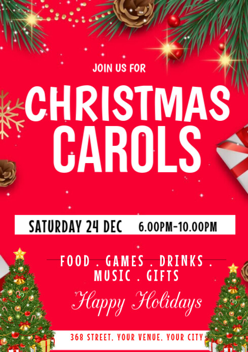 Christmas carols Template | PosterMyWall
