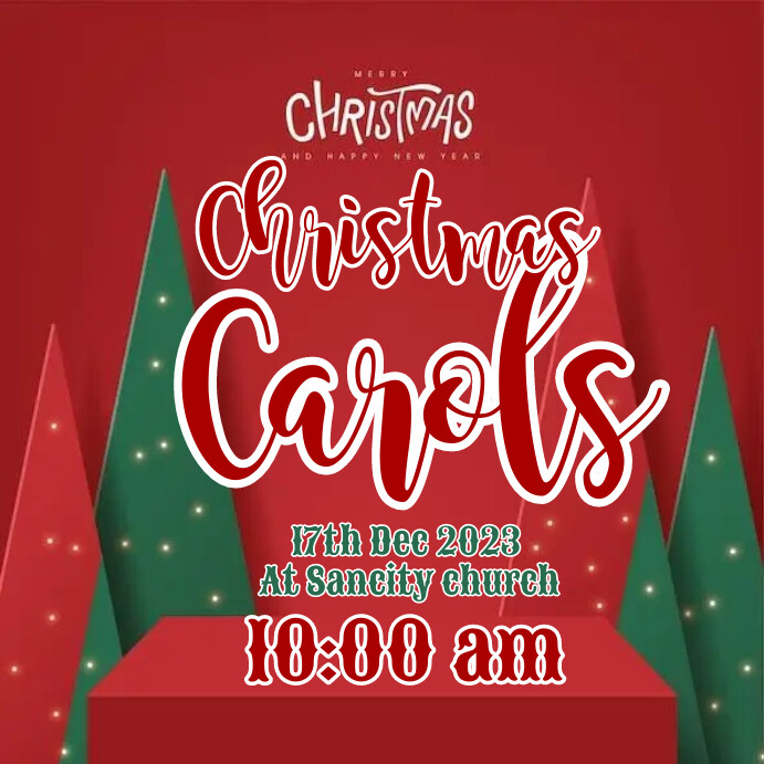 Plantilla de Christmas carols | PosterMyWall