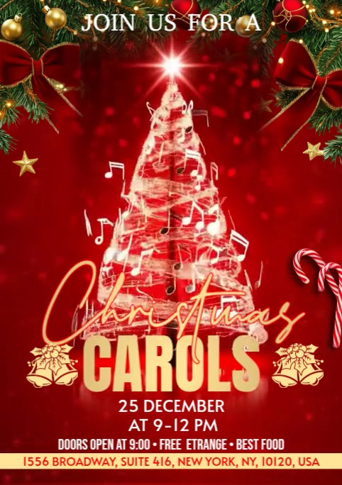 Christmas Carols Template | PosterMyWall