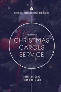 Christmas Carol Service Template | PosterMyWall