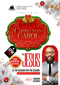 Christmas Carols Service Template | PosterMyWall