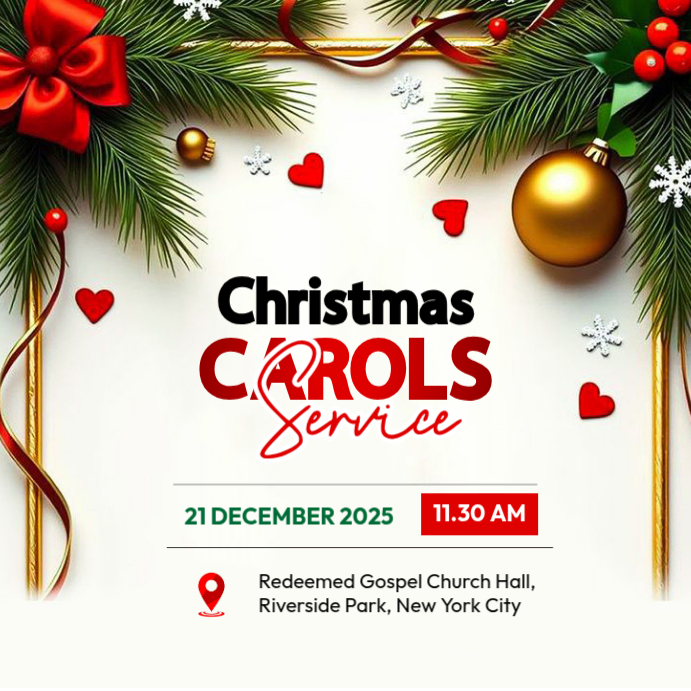 Christmas Carols service Template | PosterMyWall