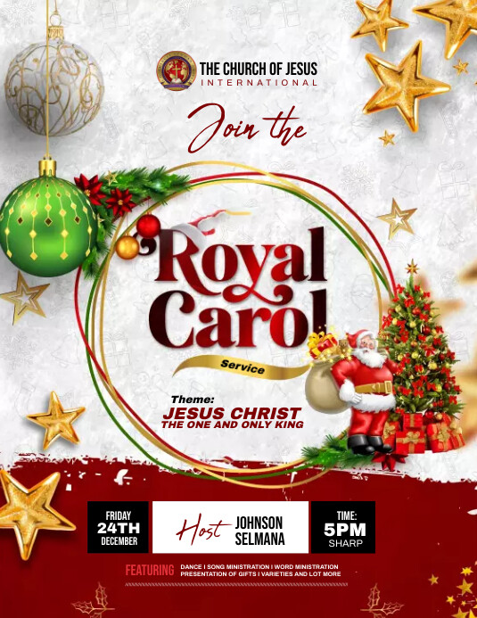 Christmas Carols Service | PosterMyWall