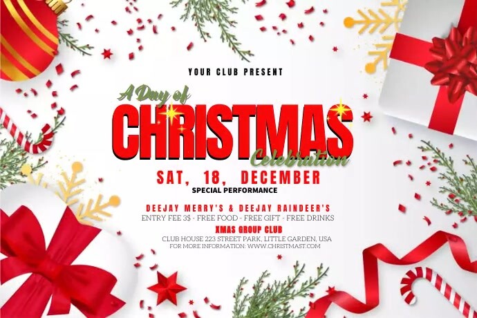 Christmas Celebration Ads Template | PosterMyWall