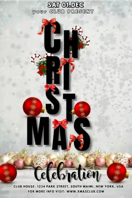Christmas Celebration Ads Template | PosterMyWall