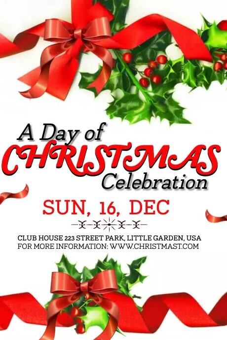 Christmas Celebration Ads Template | PosterMyWall