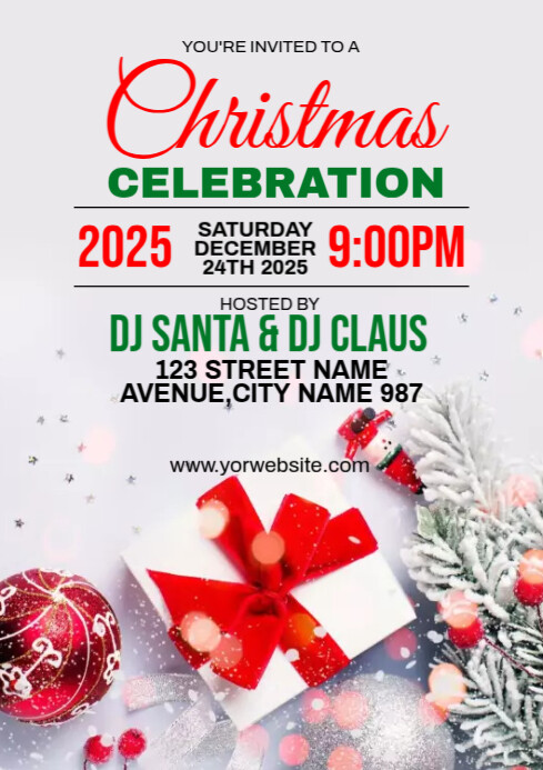 Christmas Celebration Template | PosterMyWall