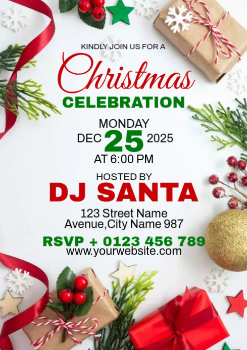 Christmas Celebration Template | PosterMyWall