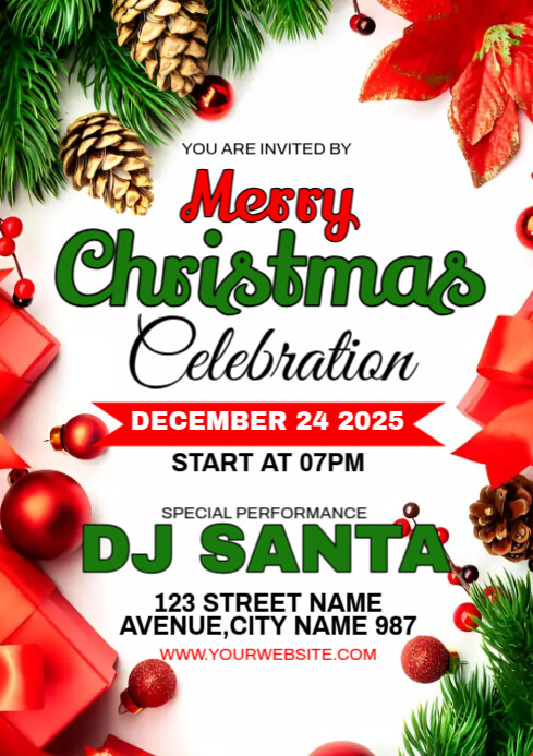 Christmas Celebration Template | PosterMyWall
