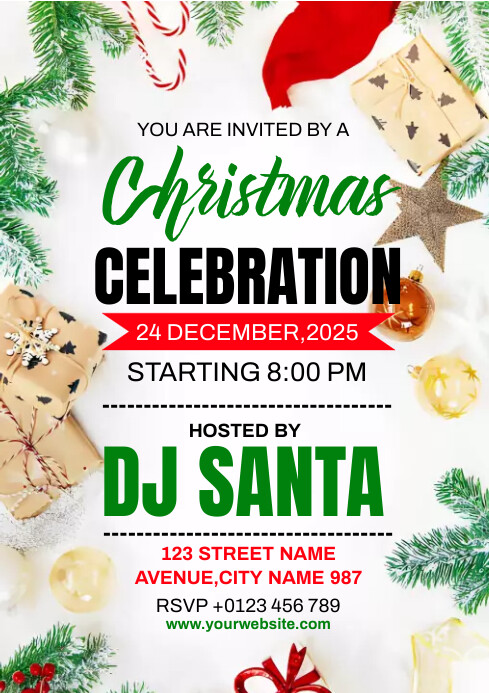 Christmas Celebration Template | PosterMyWall