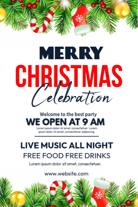 Christmas Celebration Template | PosterMyWall
