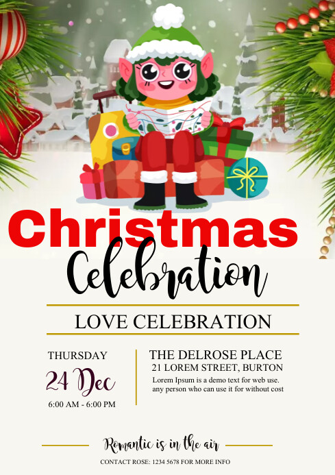 Christmas Celebration Template | PosterMyWall
